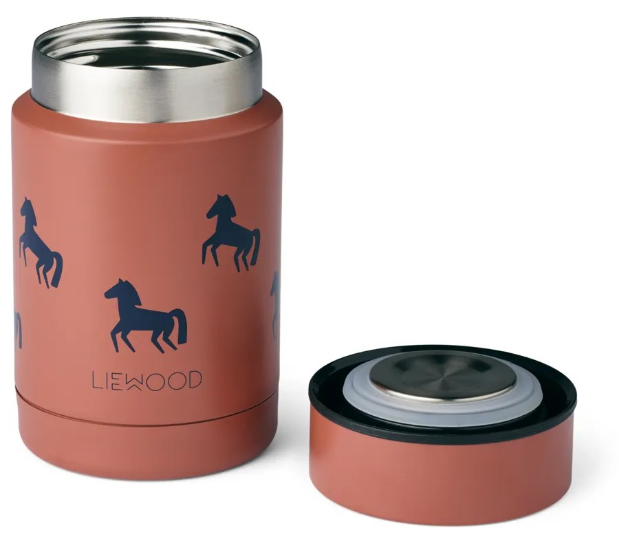 Liewood Dóza na jídlo Nadja Horses Dark rosetta 250 ml