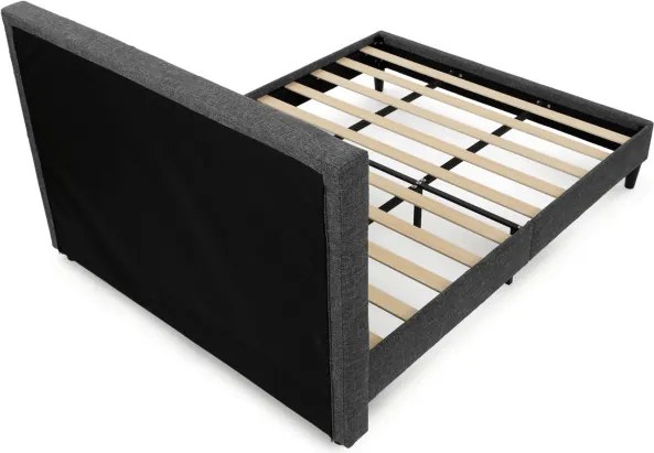 Manželská postel šedá 160x200 cm BED-M160 GREY2