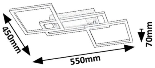Rabalux 71382 - LED Stm. stropní svítidlo ELLINOR LED/40W/230V 3000-6500K + DO