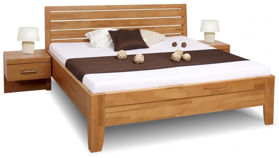 Zvýšená postel dvoulůžko z masivu CONCEPTA 1, masiv buk , 160x200 cm