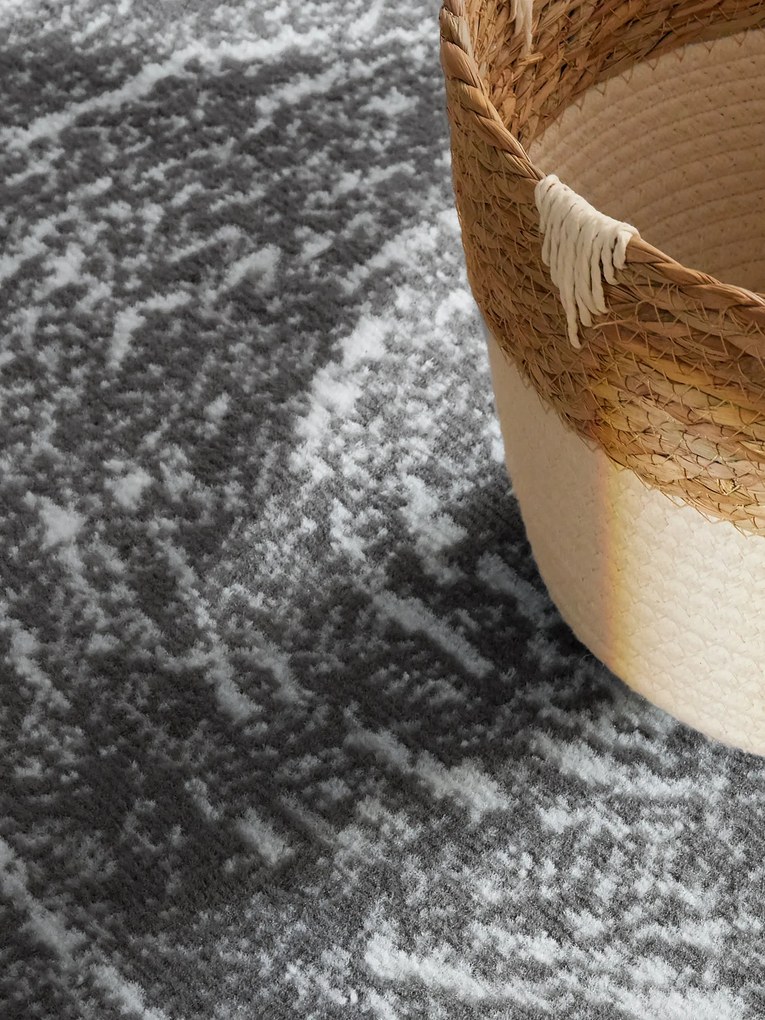 Hanse Home, Kusový koberec Gloria Cavallo 106256 Creme Grey kruh, 120x120 (průměr) kruh, šedá, chodba / předsíň
