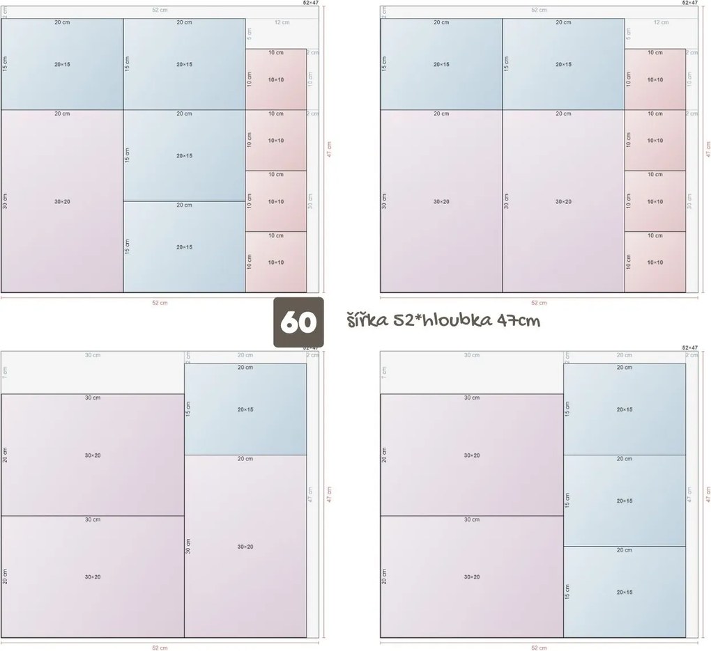 usporadejto.cz Dřevěný organizér do vysokého šuplíku,  VASKY - S (10 x 10 x 15 cm)