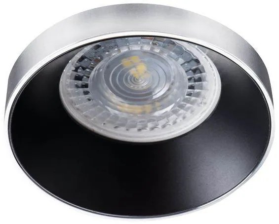 Stropní bodové vestavné osvětlení SIMEN DSO, 75mm, kulaté, stříbrnočerné Kanlux SIMEN 29143