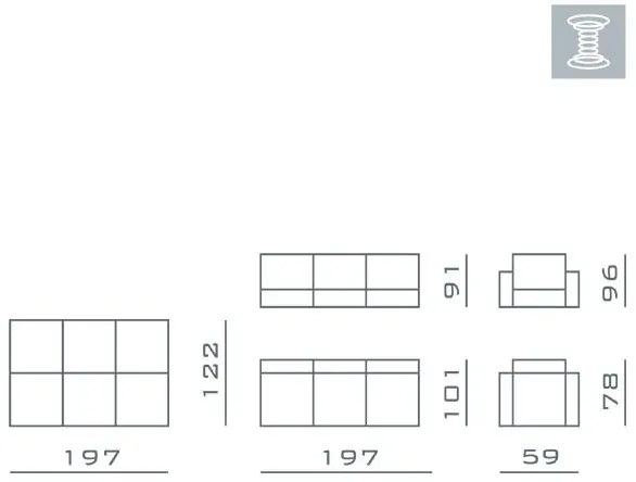 Sedací sestava TOFFI 3+1 | rozkládací + úložný prostor | VÝBĚR TKANIN a ODSTÍNU DŘEVA