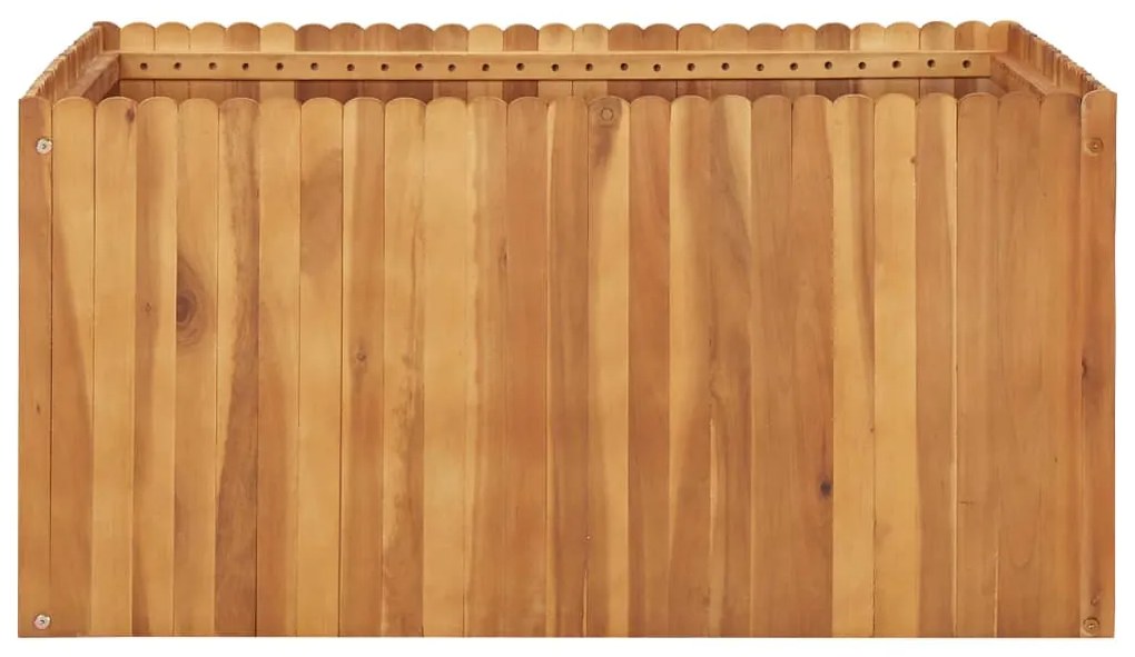 Zahradní vyvýšený záhon 100x100x50 cm masivní akáciové dřevo - Default Title