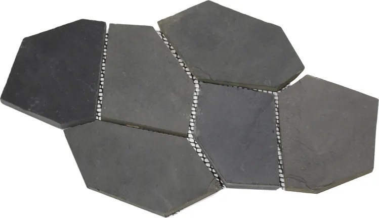 ALFIstone Kamenná dlažba, černá břidlice, tloušťka 1,5-2,5cm, BL101 - VZOREK