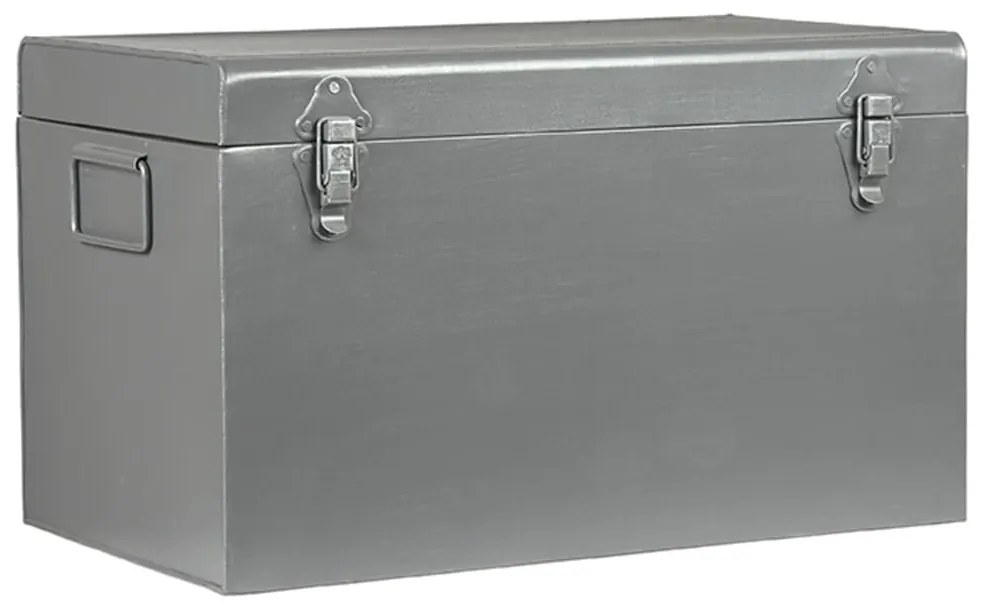 436656 LABEL51 Úložný box Vintage 60 x 40 x 35 cm XL šedý s patinou