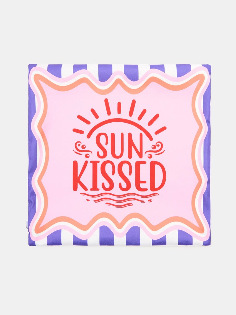 Sinsay - Dekorativní polštář s nápisem Sun Kissed - pastelová růžová