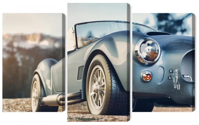 Vícedílný obraz Klasické Retro Auto Nedostatek Nedostatek Plátno Canvas 90x60