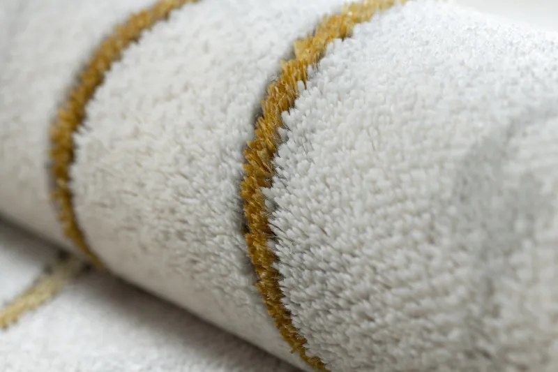 Dywany Łuszczów, Kusový koberec Emerald 1016 cream and gold, 140x190, bílá, kancelář