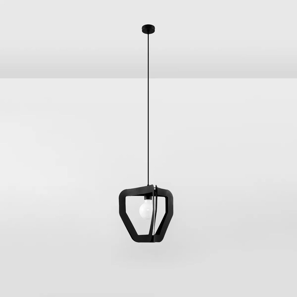 Sollux Lighting Závěsná lampa TRES černá