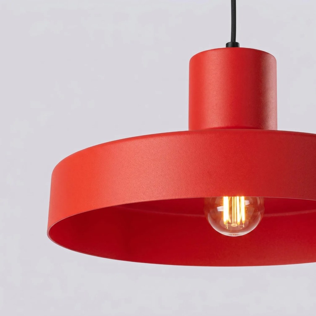 Sollux Lighting Závěsné svítidlo BILO červené