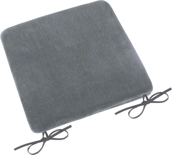 Bellatex Sedák hladký Korall micro Šedá 40x40 cm
