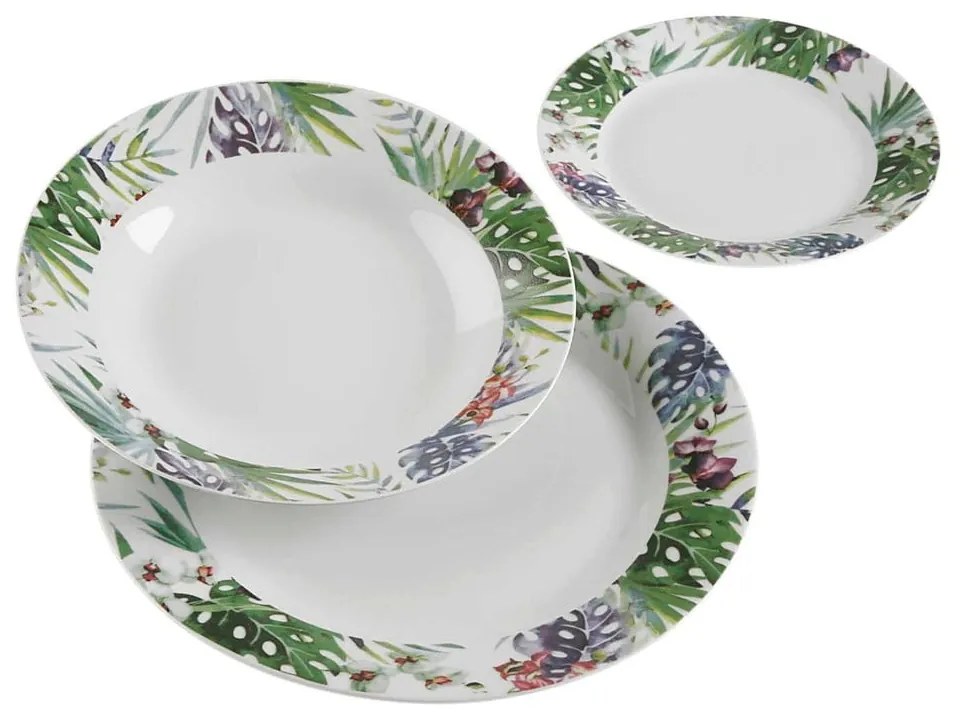 18dílný set talířů z porcelánu VERSA Tropical