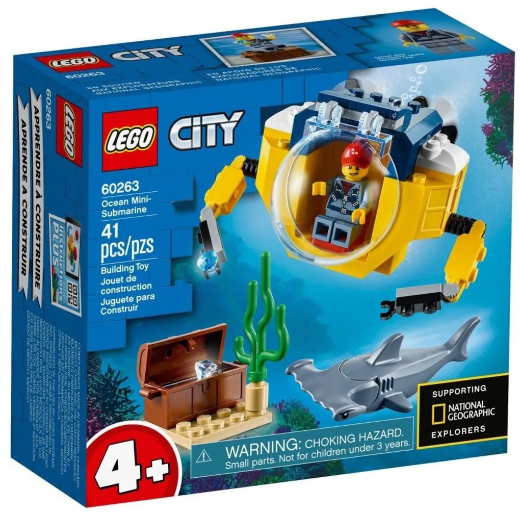 Lego stavebnice lego city 60263 oceánská mini ponorka