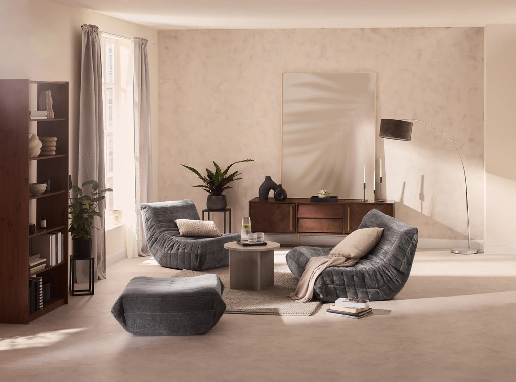 Livarno® Interiérová lounge pohovka, šedá