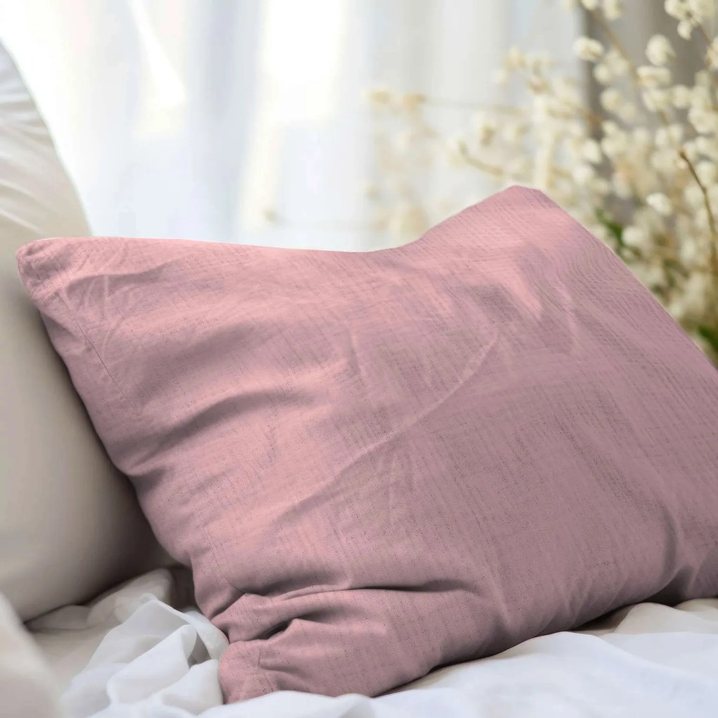 Mušelínové povlečení Retro pink Velikost: 140 x 200 + 70 x 90