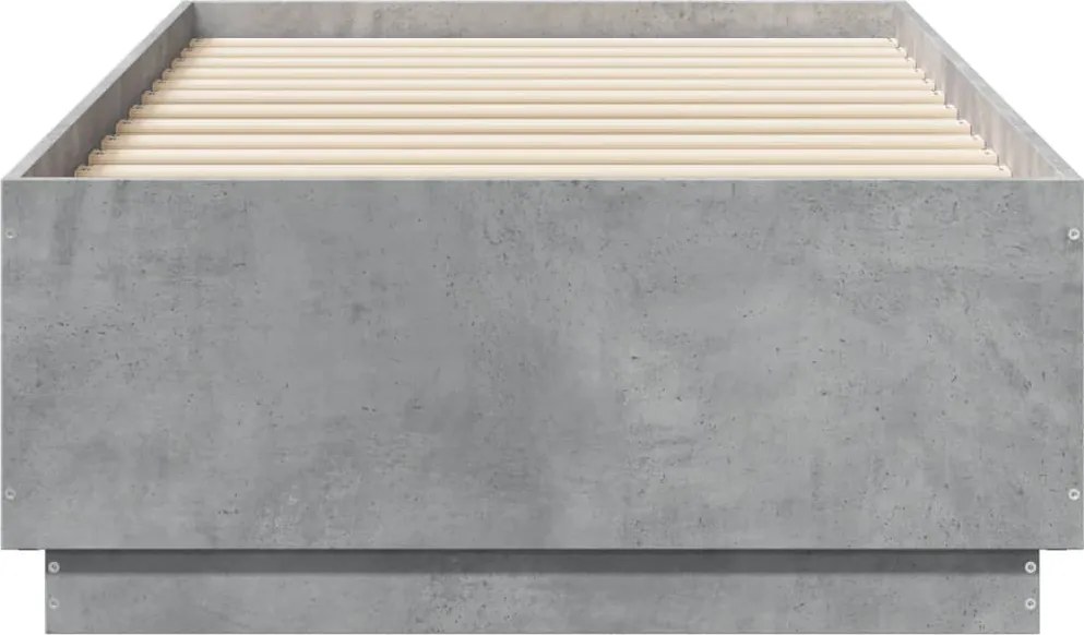 Rám postele betonově šedý 90 x 190 cm kompozitní dřevo 3209754