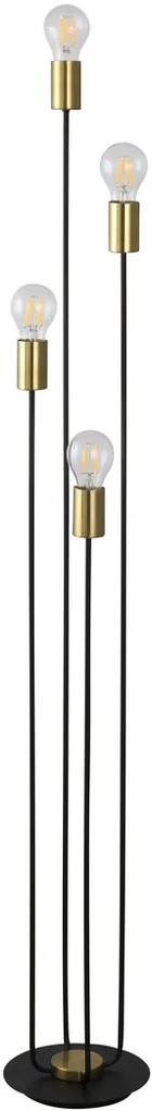 Rabalux LANNY stojací lampa E27, 4x15W, černá a zlatá
