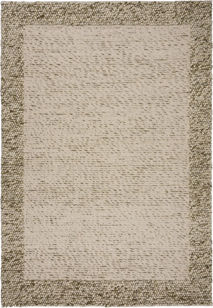 Flair Rugs, Kusový koberec Bobble Wool Green, 160x230, zelená, ložnice