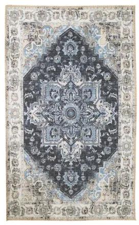Koberec HAVANA 200x300 cm,polyester se vzorem modrým House Nordic 3981256
