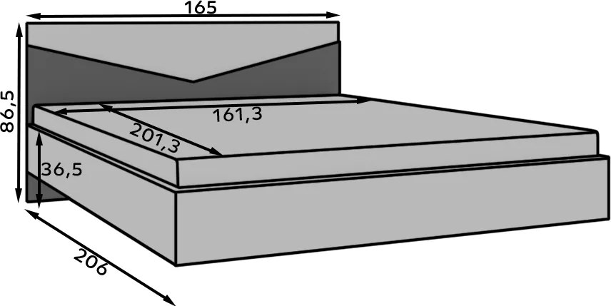 ADRK Furniture Postel 160 Atson