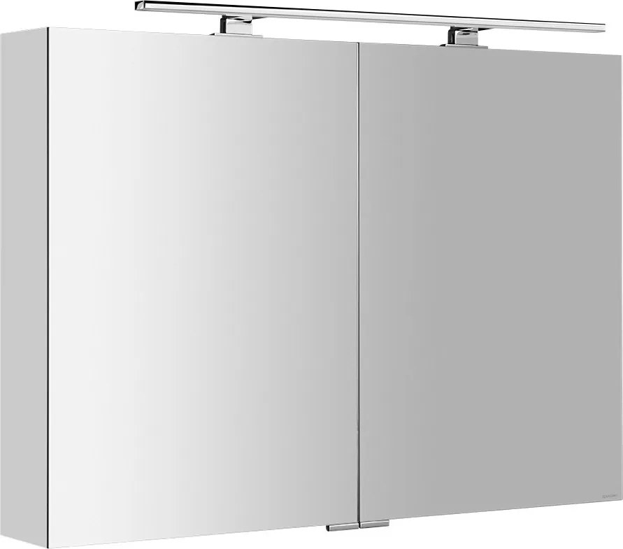 Sapho Sapho, MIRRÓ galerka s LED osvětlením, 100x70x16cm, bílá, MC100-0030