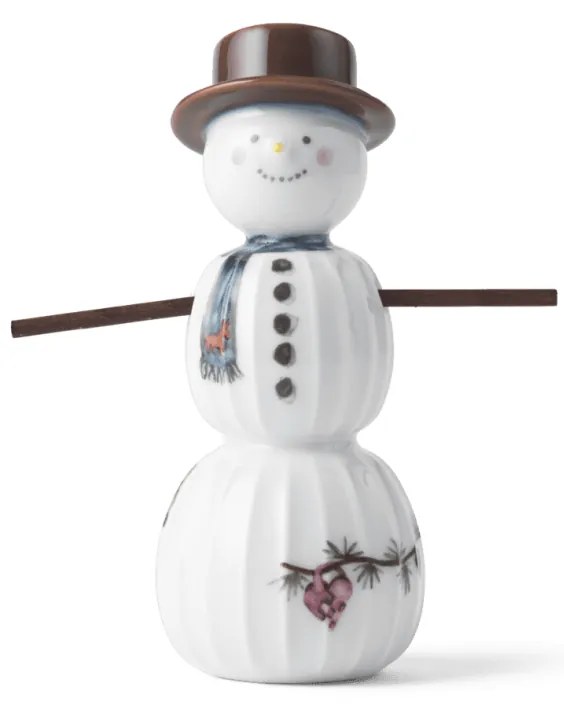 Vánoční porcelánová dekorace Snowman 11,5 cm Kähler