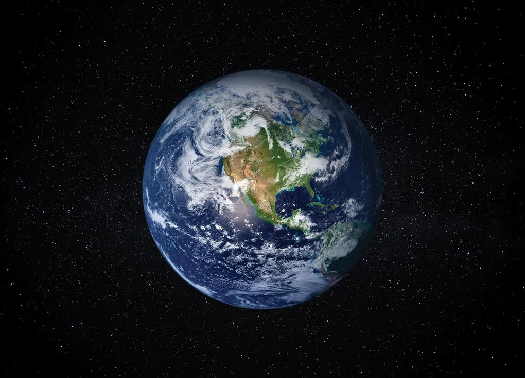 Malvis ® Tapeta Modrá planeta Země Vel. (šířka x výška): 288 x 200 cm