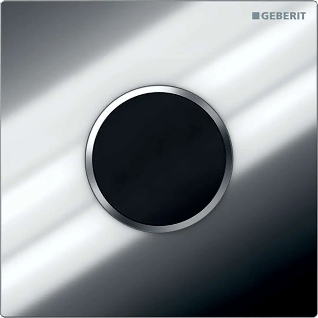 Geberit - Elektronické ovládání splachování pisoárů typ 10, bateriové napájení, chrom/chrom mat 116.035.KH.1