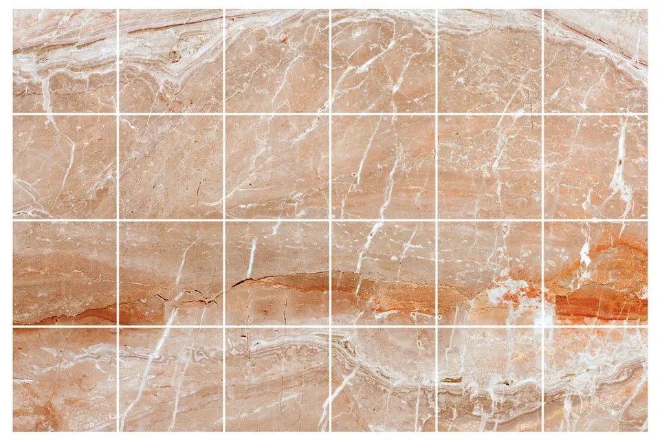 Sada samolepek na kachličky 24 ks 15x15 cm Marble Tiles Torino – Ambiance