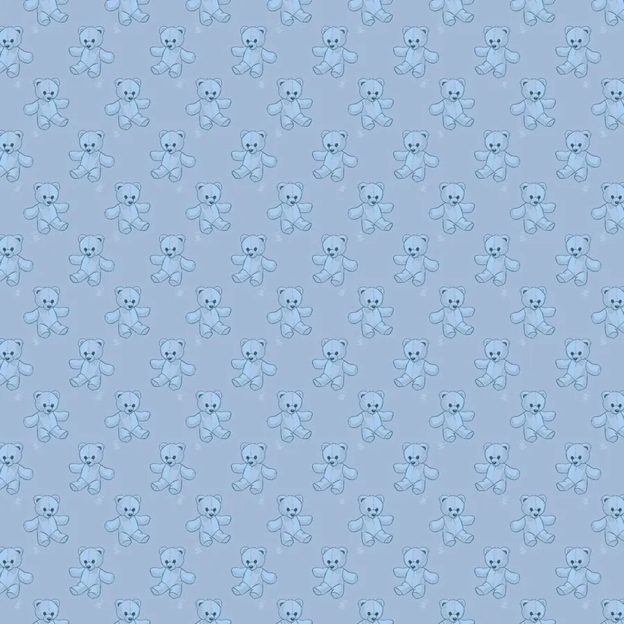 Modrá obrazová vliesová tapeta medvídci Z80094 Philipp Plein 300x300 cm