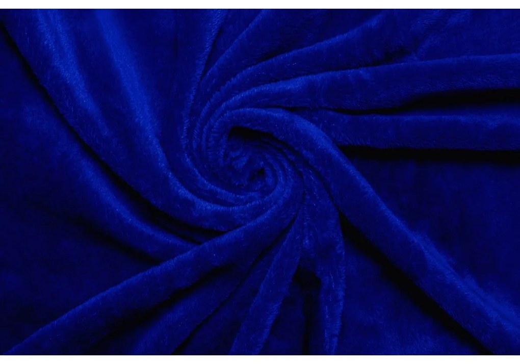 Jahu Prostěradlo Mikroplyš tm. modrá, 180 x 200 cm
