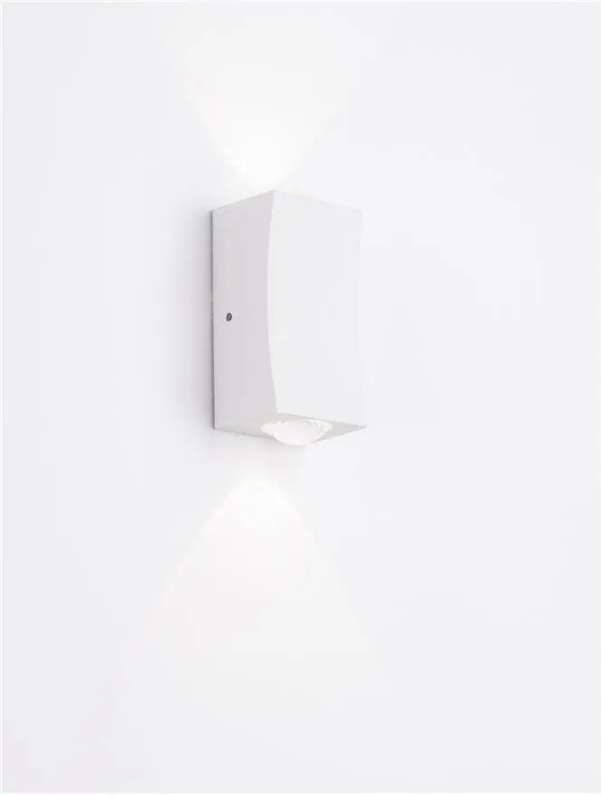NV 9026118 Venkovní nástěnné svítidlo DEWEI bílý hliník a akryl LED 2x2W 3000K 500mA 100-240V 68st. IP54 světlo nahoru a dolů - NOVA LUCE
