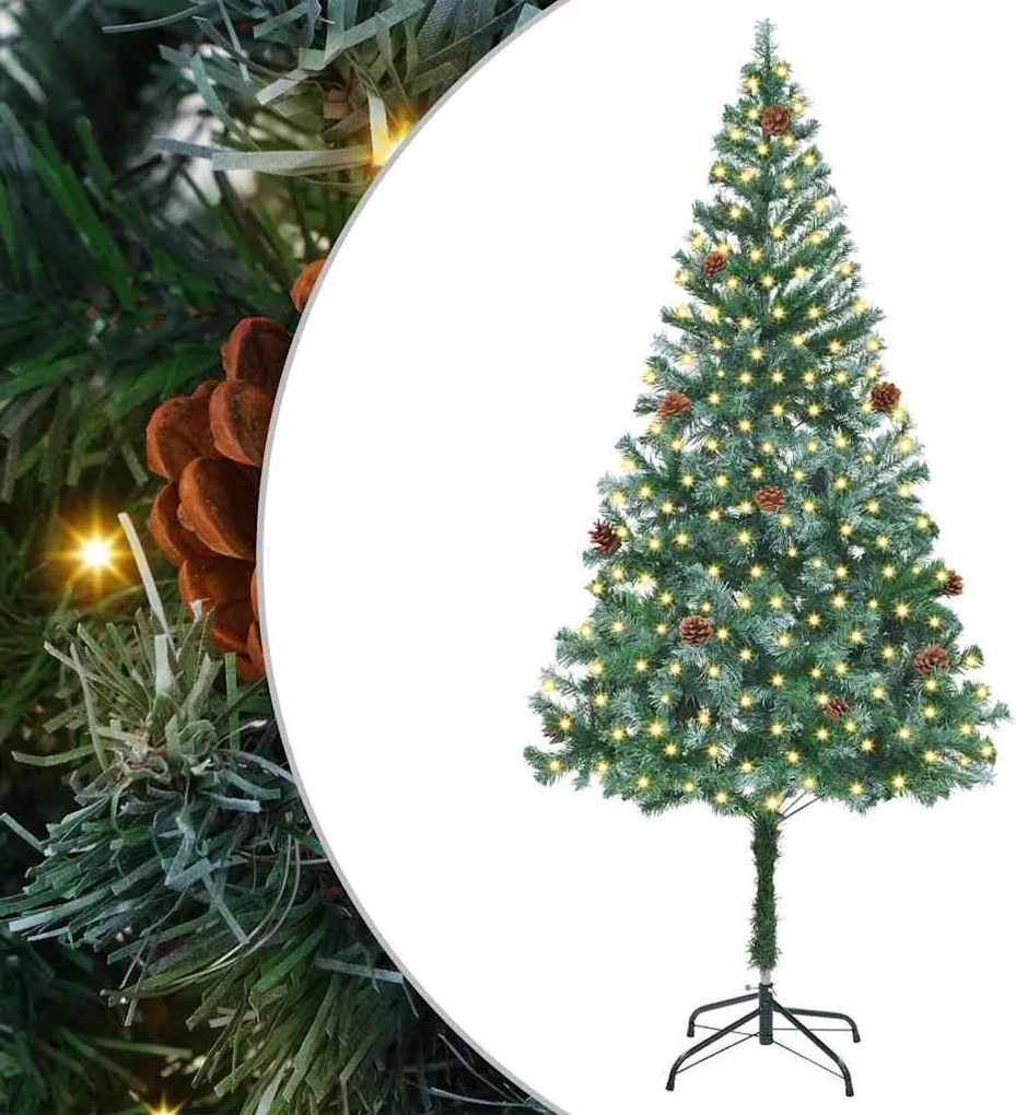 Umělý vánoční stromeček s stojanem Zelená 180 cm PVC a Ocel 3396710