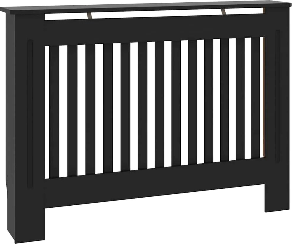 Kryt radiátoru 2 ks Černá 112 x 19 x 81,5 cm Kompozitní dřevo 3403229