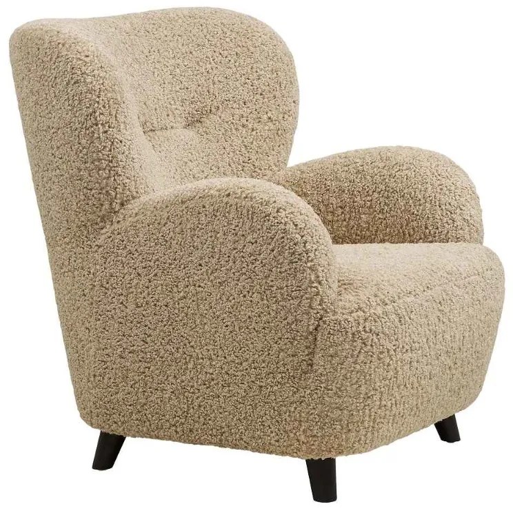 Designové křeslo Uruchillay světle hnědé
