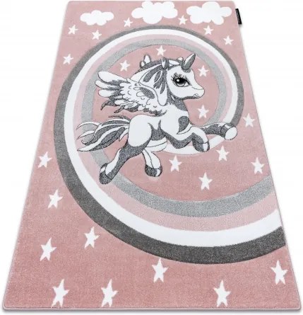 Makro Abra Dětský kusový koberec PETIT poník růžový 160 x 220