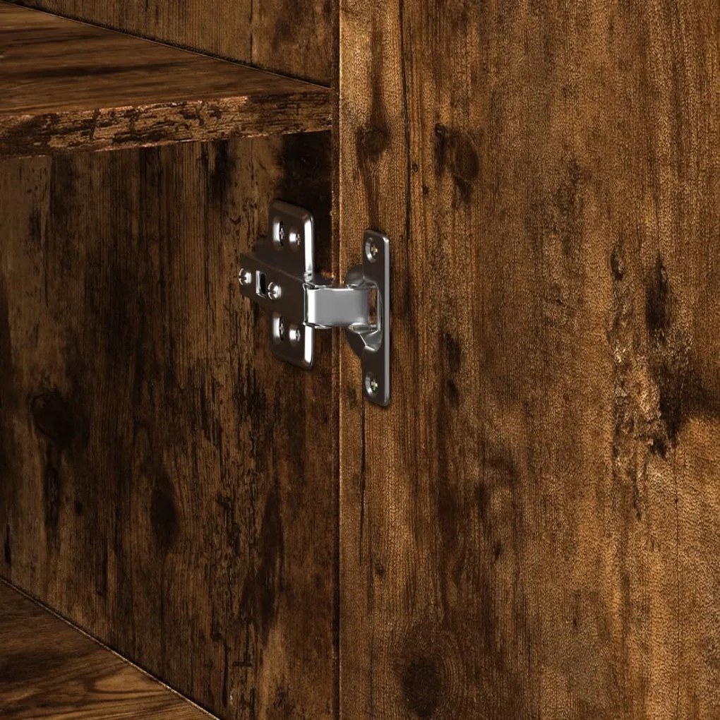 Skříň highboard kouřový dub 40 x 42,5 x 185 cm kompozitní dřevo 3281403