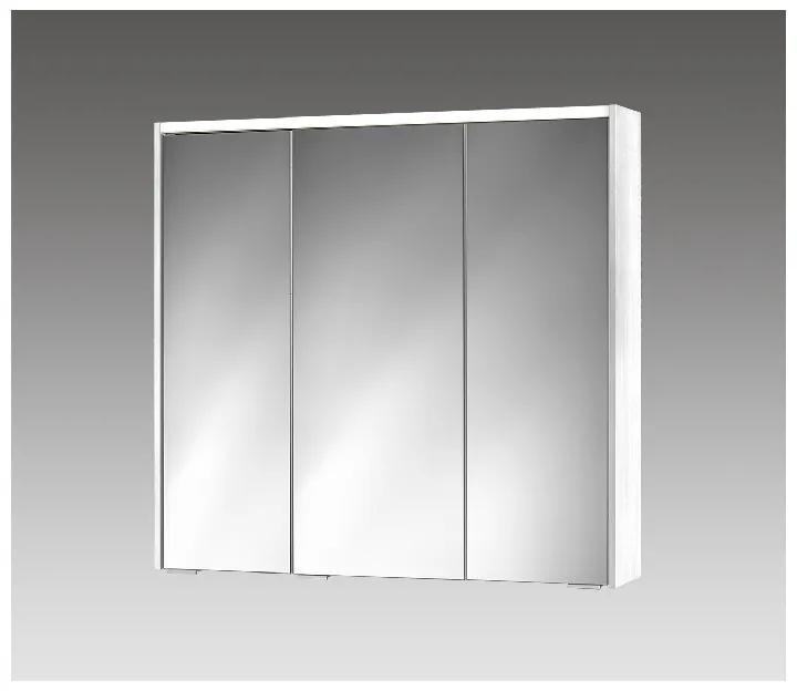 JOKEY KHX 80 dřevěný dekor-bílá zrcadlová skříňka MDF 251013320-0111