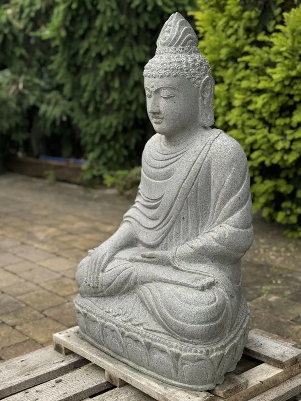 Socha Buddha tesaná, 60 a 80 cm, mudra osvícení 60 cm
