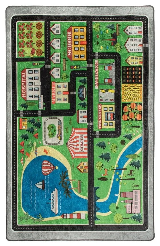 Dětský koberec Traffic, 100 x 160 cm | BIANO