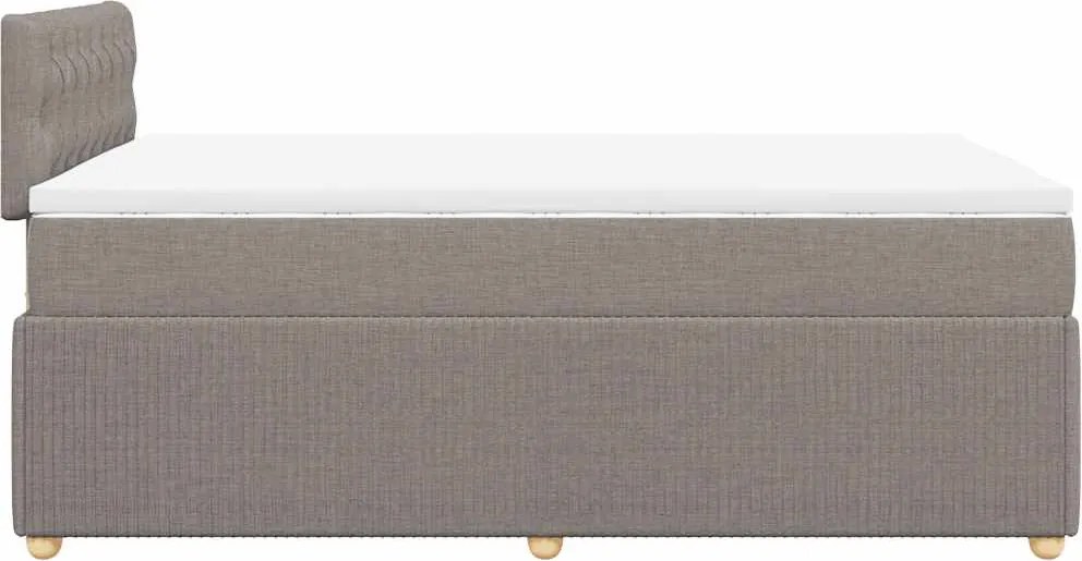 Box spring postel s matrací taupe 120x200 cm textil 3287434