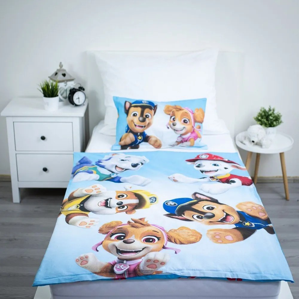 Bavlněné dětské povlečení do postýlky 100x135 cm Paw Patrol – Jerry Fabrics
