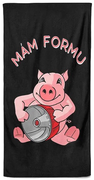 Osuška Mám formu (Velikost osušky: 100x170cm)