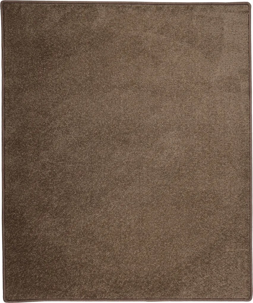 Vopi, AKCE: 200x300 cm Kusový koberec Eton hnědý 97, hnědá, chodba / předsíň