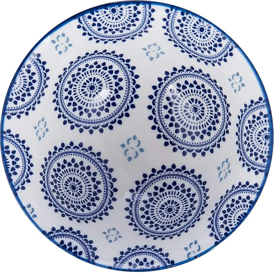 ORNAMENTS Miska 240 ml - modrá/zelená