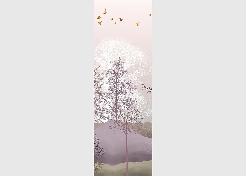 Vliesová fototapeta na zed' Ilustrovaná Krajina | 90 x 270 cm | DFTNVL3730