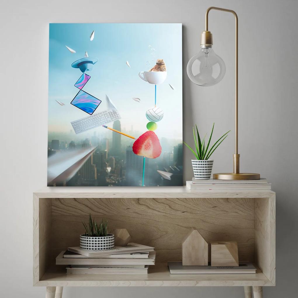 Gario Obraz na plátně Město Ovoce Sport Počítačová abstrakce - Bryantama Art Rozměry: 40 x 60 cm