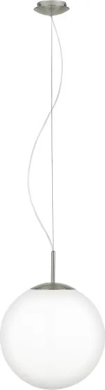 Eglo 63269 - Lustr na lanku PIEDALE 1xE27/60W/230V pr. 35 cm matný chrom